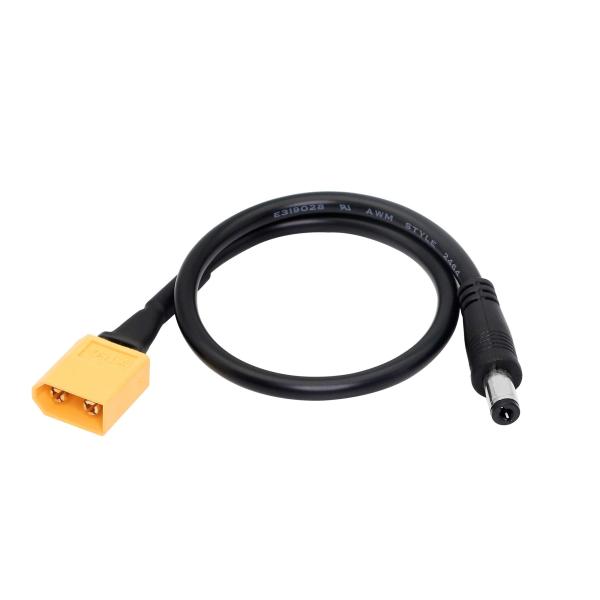 【商品説明】　・DC5.5x2.5→XT60の変換アダプターなのでソーラーパネルからの入力をDC5.5x2.5にする必要がありますが、別途購入したDCアダプターのセットに変換アダプターがあるので問題なく使えてます。200W(100Wx2枚)...