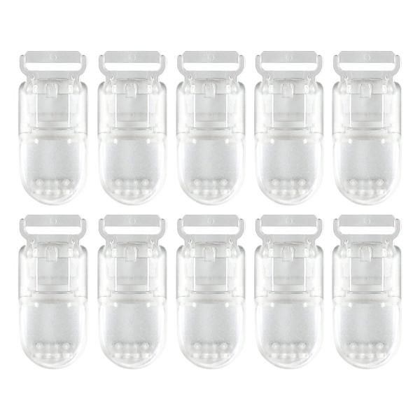 【商品説明】　・入り数:10個入。・幅約15ｍｍの平紐、リボンに対応しています。・挟み口は約10ｍｍ開きます。・製品サイズ：長さ40mm *幅18mm *高さ8mm・軽い力で開け閉めできるフィッシュクリップ平テープ用です。※未決済で３日経過...