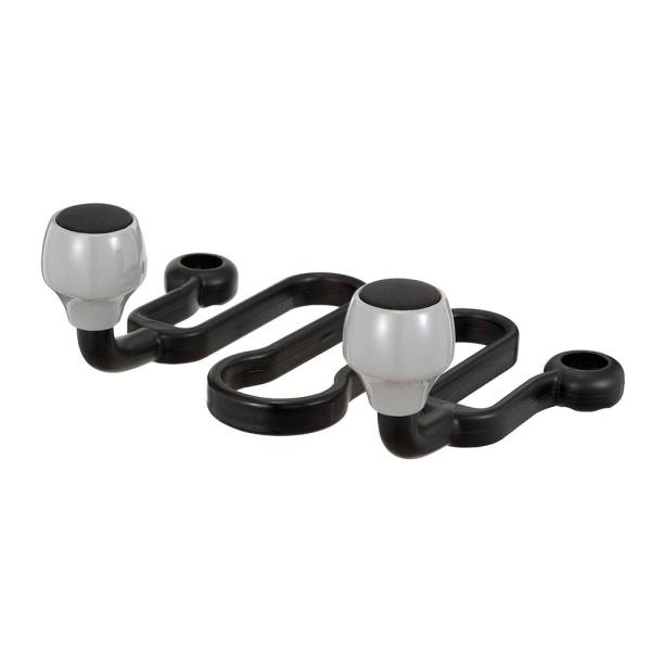 【商品説明】　・アームキャップ先端部はすべり止め素材を採用しています。・フックの耐荷重は、各アーム部分が2kg、傘フック部分が1kgの合計5kgです。・ヘッドレストシャフトに通すだけで、簡単に取り付けできるフックです。・手軽に買い物袋やバッ...