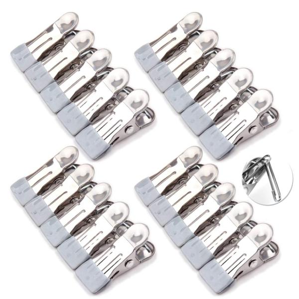 【商品説明】　・【サイズ】5.5*2.3*2cm 　個数：20個（サイズが多少の誤差がある可能性もあり 、予めご了承くださいませ。）強力スプリングの場合、薄手の洗濯物に跡が付くことがありますが本製品はその問題を解消!先端ゴムを装備して洗濯物...