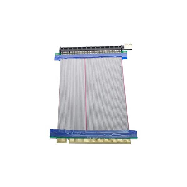 【商品説明】　・- PCIe 1X カードと4X、8X、16X カードをサポート ( 1X のスピードのみ提供)。・- レイヤーPCBバードデザイン。・PCI-E Express 16Xから16倍 オスからメス ライザー エクステンダー カ...