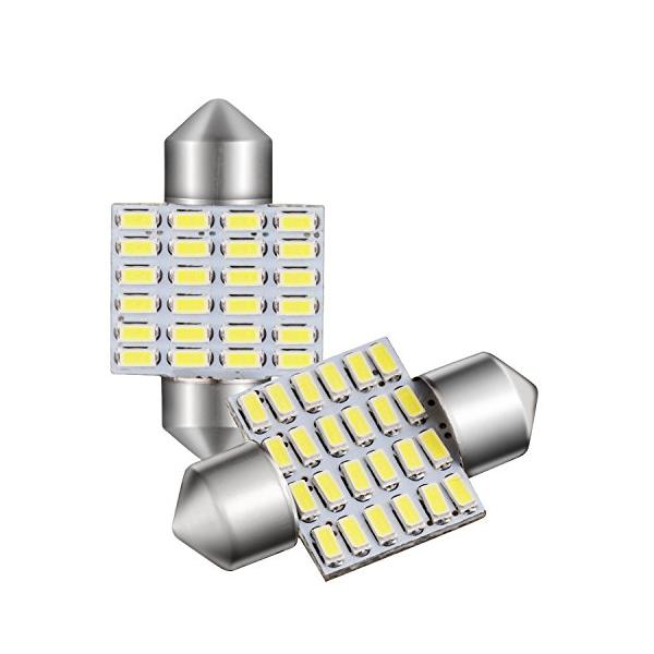 【商品説明】　・12V-24V車用、24LED SMD3014 白 ホワイト6000-6500K 【サイズ】 全長 ： 約31mm　幅 : 約17mm 。・【大型車注意】本商品は負荷変動対応定電圧電源（27V）にて一定時間点灯検査済みになり...