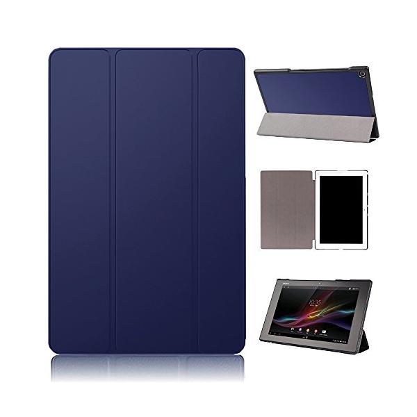 【商品説明】　・とても味わいのある厳選した素材を使い仕上げ Sony Xperia Z2 tablet ケース、迫力溢れる、表面が美しく輝く、タブレット用高品質PUレザーケースです。・スタンドタイプでぴったりな角度でビデオを見ることができま...