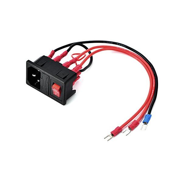 【商品説明】　・3Dプリンタ用汎用電源スイッチソケットモジュール（モデルに制限なし）。・これらのラインは、絶縁ハウジングでプレス成形されています。・ヒューズ付き。・環境に配慮した高品質のグリーンを採用します。・簡単な取り付けのためのU型プラ...