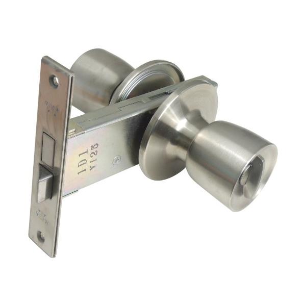 【商品説明】　・カギ3本付・チェック1:刻印が145A・チェック1、2が合えば取替可能です。・チェック2:1、フロントの長さ130ミリ 2、フロント幅25ミリ 3、ビスピッチ110ミリ 4、バックセット100ミリ(扉の端からノブの中心までの...