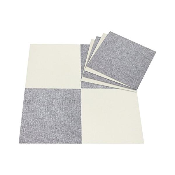 【商品説明】　・【0.5畳分】 サイズ : 8枚組〈約0.7?〉(2色組、各4枚)30×30cm(厚み3mm)、重量:44g(1枚)・【おくだけ吸着】 床に置くだけでズレない特殊加工・【お掃除ラクラク】 掃除機を掛けてもズレない吸着力・【何...