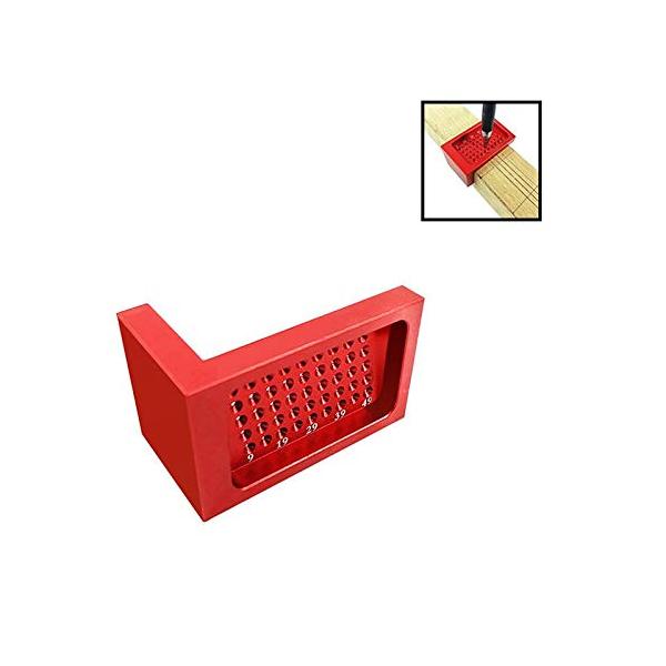 【商品説明】　・シンプルで素早い操作。柔らかい金属、木、タイルに印を付けることができます。・使いやすく、ペンシルやマーカーなどを直接穴に挿入した後、定規を移しながら、印付けができます。作業効率を向上させ、時間を節約できます。・最高級のアルミ...