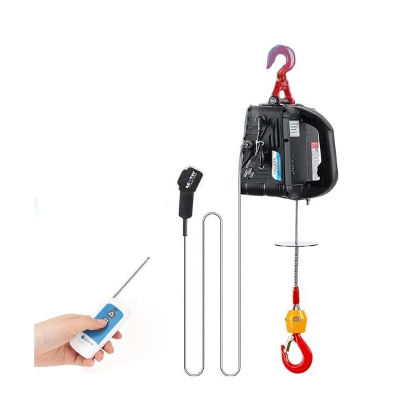 【商品説明】　・【デザイン】：放熱率よいアルミ製ギア箱；巻き込み防止機能；強動力全銅モーター；360°回転できる脱落防止フック。・【制御方式】：三つの制御方法があります。?6.8mワイヤ制御、プラグインまたはプルアウト可能；?ワイヤレスリモ...