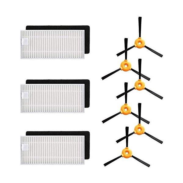 【商品説明】　・【サイドブラシ】 壁際や四隅の取れにくいゴミなどを回転しながら前方にかきだします。エッジクリーニングブラシの毛は輸送の不正でちょっと曲がるかもしれませんが、暖かいお湯で暖めてから元に戻れます。・【サイドブラシの注意事項】エッ...