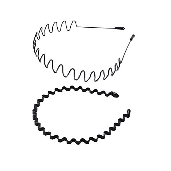 【商品説明】　・【オシャレメンズ】色が黒でデザインがシンプルなので、男性にも人気のカチューシャをご紹介します。・【サイズ調整可能】全長約40cm、幅調整可能。頭周りが少し大きくなって、初めて身につけると痛みがある場合は、カチューシャを大きく...