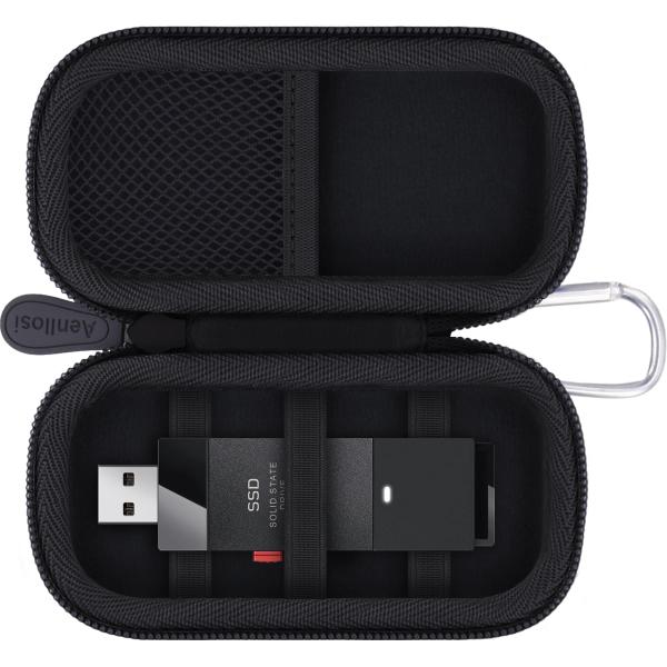 【商品説明】　・【取り外す簡単】ケースの内部には初めて弾性バンド三本を設計され、Wi-Fiをよく固定するだけでなく、バンドの強い弾力はバッファロー SSD 外付けをしっかり支えて取り出しやすいです。・【外層は防滴】アウターシェルは硬いナイロ...