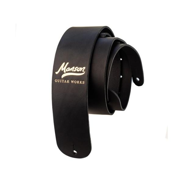 ☆通常価格7,700円(税込)から数量限定特価！☆Manson Guitarsのシンプルながらも耐久性を併せ持つレザーストラップです。Heavy 3mm gauge hand finished leatherGold Manson Guit...
