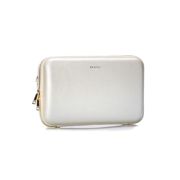 Mini PU Shaped Clarinet Case with Side Pocket Pearlaise Slive - Royal Style（P600SPS）クラリネット専用のコンパクトハードケース。軽量設計と優れた携帯性を兼ね備...