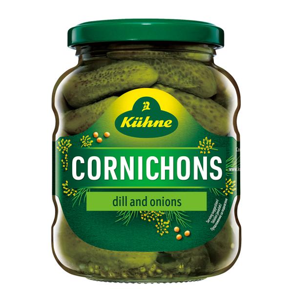 [商品特徴]西洋きゅうりを若いうちに摘み取るので、ほとんど種が無くひとくちサイズで食べやすくなっています。[常冷区分]常温[メーカー名]キューネ[規格]常温[ケース入数]キューネ[最終加工地]ドイツ[原材料]きゅうり、漬け原材料［醸造酢、糖...