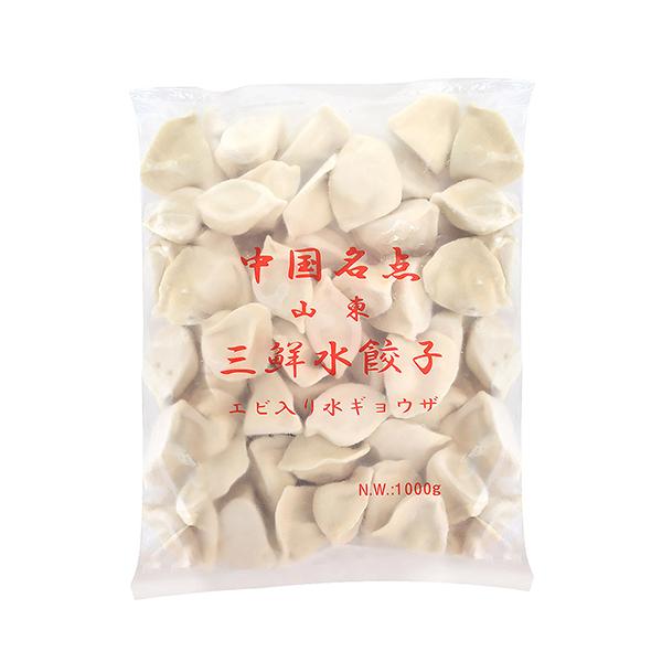 【 商品特徴 】海老、豚肉、野菜を包み込んだ水餃子です。スープ具材やボイル後お好みのタレを付けてお召し上がりください。【 常冷区分 】冷凍【 メーカー名 】友盛貿易株式会社【 規格 】1ｋｇ【 調理方法 】ボイル・蒸し【 最終加工地 】中国...