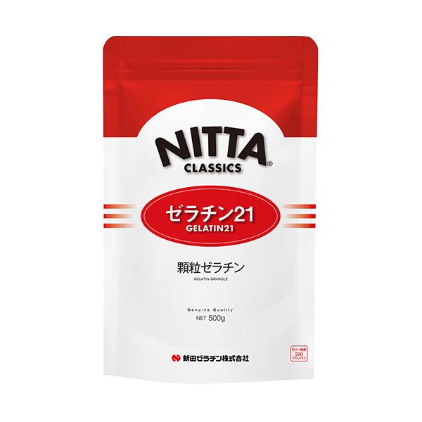 【 商品特徴 】独自製法により、５０℃程度の液体に振り入れて直接溶ける顆粒タイプのゼラチンです。においが極めて少なく無色透明で、プロも驚く最高級品です。【 常冷区分 】常温【 メーカー名 】ニッタ【 規格 】500g【 調理方法 】50℃の...