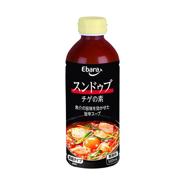 [ 商品特徴 ]あさり、かに、ほたて、オキアミ、えび、鮭の旨味に唐辛子の辛味を効かせたスンドゥブチゲの素です。[ 常冷区分 ]常温[ メーカー名 ]エバラ食品工業株式会社[ 規格 ]500ｍL[ 調理方法 ]5倍希釈[ 最終加工地 ]静岡[...