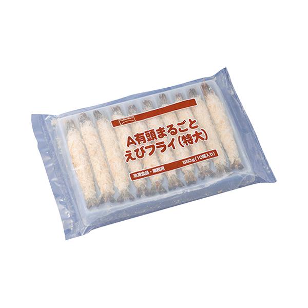 【 商品特徴 】ボリュームある有頭えびフライの頭部の殻を除去することで、まるごと食べやすく仕上げました。【 常冷区分 】冷凍【 メーカー名 】テーブルマーク株式会社【 規格 】10尾【 調理方法 】凍ったまま170〜175℃の油で4分30秒...