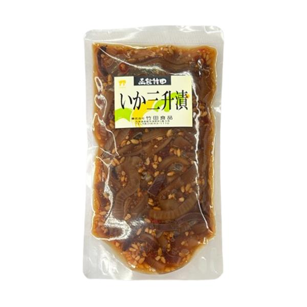 【 商品特徴 】いかを三升漬（醤油・南蛮・糀を漬けたタレ）にじっくり漬け込みました。【 常冷区分 】冷凍【 メーカー名 】株式会社竹田食品【 規格 】200ｇ【 調理方法 】冷蔵解凍【 最終加工地 】北海道【 原材料 】いか（ペルー、チリ、...