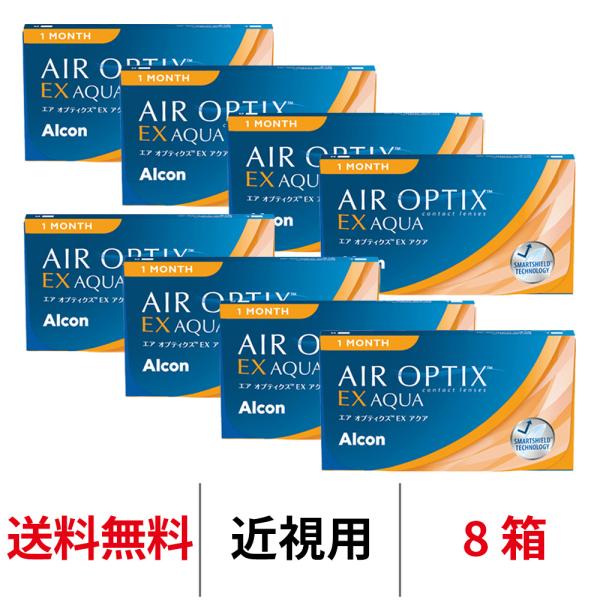 ■商品名：エアオプティクスexアクア■販売名：O2 オプティクス■内容量：1箱レンズ3枚入り■装用期間：1ヶ月■B.C：8.4mm/8.6mm■DIA：13.8mm■PWR(度数)：-0.25〜-8.00(-0.25ステップ)(-0.25,...