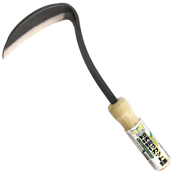 【商品概要】特徴(1)：短柄タイプで狭い場所でも便利に使える鋼付のカット鎌です。特徴(2)：鋼付のため刃を研いでご使用頂けます。用途：園芸、ガーデニング、庭などの除草作業に。刃幅：105mm全長：267mm、柄の長さ：112mm【商品説明】...