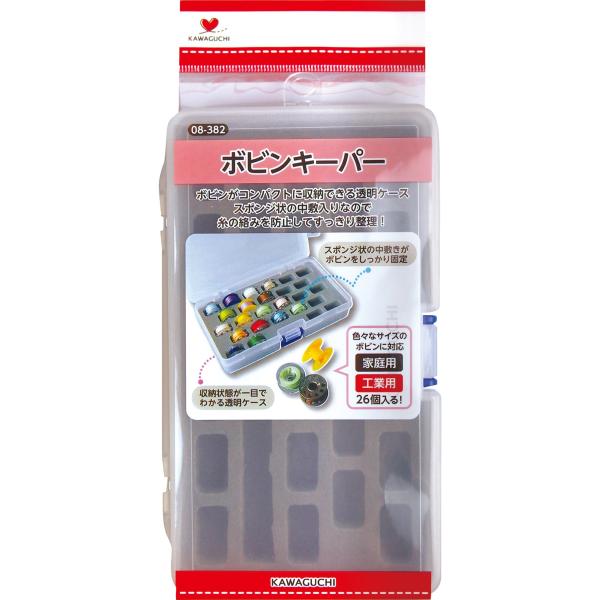 【商品概要】【素材】PP、ポリエチレン発泡シート【商品説明】【商品詳細】ブランド：カワグチ(Kawaguchi)商品種別：ホビー商品名：KAWAGUCHI(カワグチ) ボビンキーパー 08-382製造元：カワグチ(Kawaguchi)商品番...