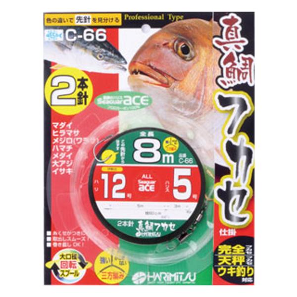 【商品概要】ハリ:12ハリス:6色違いで先針を見分け、仕掛けの投入時やオマツリ時に便利!大口径スプールを使用し、糸クセのストレスを軽減!ハリスの結合部に3方編み込みを採用しています。カーボンハリスの代名詞、シーガーエース使用。2本針夜光ビー...