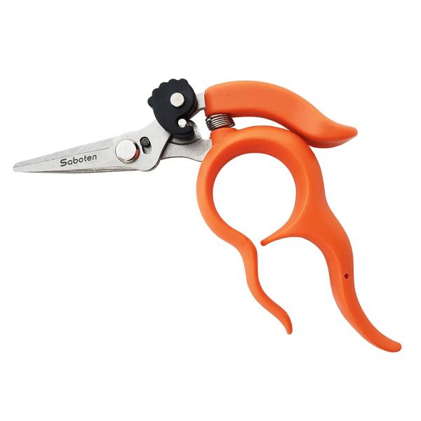 【商品概要】サボテン【商品説明】【商品詳細】ブランド：Saboten商品種別：DIY・工具・ガーデン商品名：サボテン ぶどう鋏適粒鋏 B-2製造元：サボテン商品番号：B-2商品内容：100ｍｍ色：オレンジ【当店からの連絡】