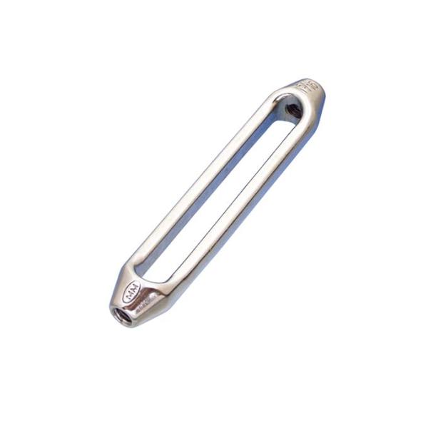 【商品概要】●枠式ターンバックルの枠のみです。●フックを組替えて使用できます。●ワイヤーロープの張り具合の調節に。●L(mm)：90 ●捻径：M-6 ●材質：ステンレス(SUS304)【商品説明】【商品詳細】ブランド：MM商品種別：DIY・...