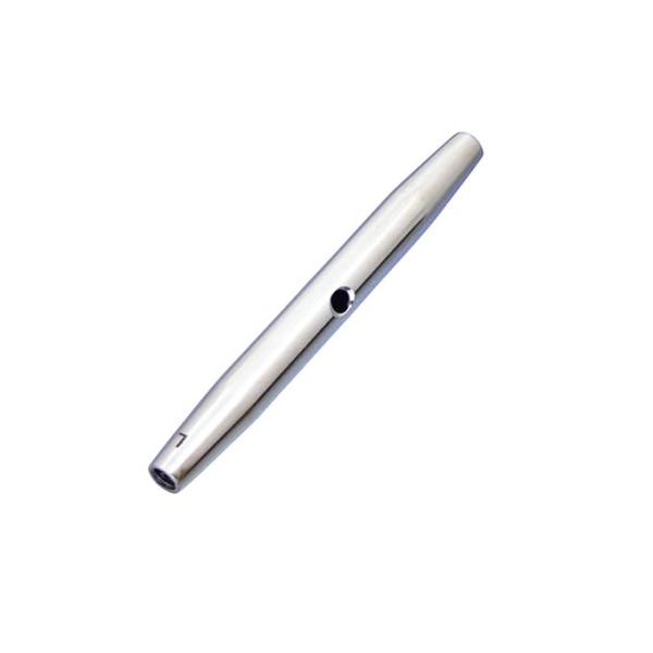 【商品概要】●パイプターンバックルのパイプのみです。●フックを組替えて使用できます。●枠式とは違い、パイプタイプでネジ部分が露出していないので、より装飾的です。●ワイヤーロープの張り具合の調節に。●L(mm)：80 ●捻径：W-3/16 ●...