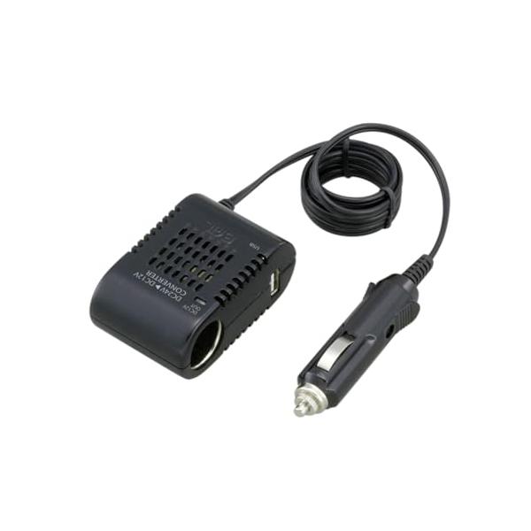 【商品概要】入力電圧:DC24V 出力電圧:DC12V/DC5V 定格出力:DC12V-3A/USB-1A電源コード長:90cm 出力:DC12Vソケットx1/USBポートx1【商品説明】【商品詳細】ブランド：BAL商品種別：車＆バイク商品...