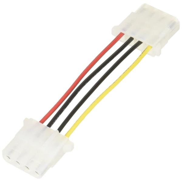 【商品概要】ペリフェラル(大4ピン)電源の延長ケーブル端子1 : ペリフェラル(大4ピン)電源端子(メス)端子2 : ペリフェラル(大4ピン)電源端子(メス)長さ : 約10cm【商品説明】【商品詳細】ブランド：変換名人商品種別：パソコン・...