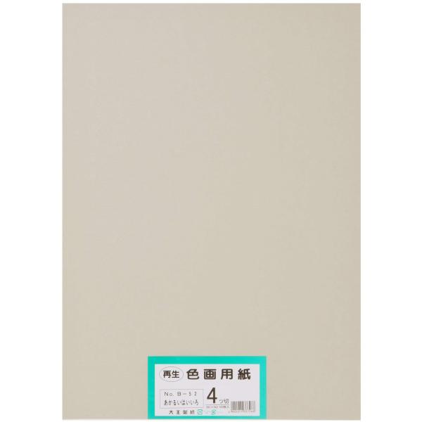 【商品概要】【サイズ】 四ツ切サイズ:390mmx540mm【環境配慮】 古紙パルプを配合した、環境にも配慮した商品です【枚数】 100枚 【色】 あかるいはいいろ(明るい灰色)【紙厚・米坪】 約0.18mm(紙厚)・122.1g/m2(米...