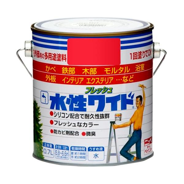 【商品概要】0.7L容量:0.7L塗り面積(1回塗り):5.8〜6.6平方メートル(たたみ約4枚分)。乾燥時間:夏(30℃)約1時間/冬(10℃)約2時間。用途:木部・鉄部・コンクリート・モルタル・サイディングなど。【商品説明】【商品詳細】...
