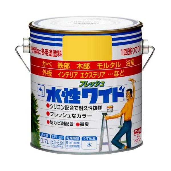 【商品概要】0.7L容量:0.7L塗り面積(1回塗り):5.8〜6.6平方メートル(たたみ約4枚分)。乾燥時間:夏(30℃)約1時間/冬(10℃)約2時間。用途:木部・鉄部・コンクリート・モルタル・サイディングなど。【商品説明】【商品詳細】...