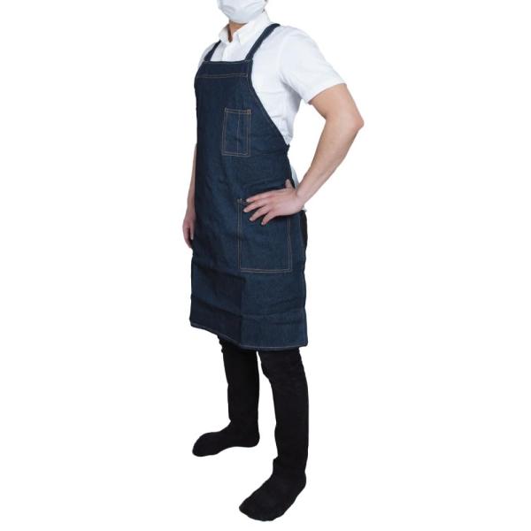 【商品概要】ちょっとオシャレで丈夫な前掛約60×83cm【商品説明】【商品詳細】ブランド：川西工業商品種別：ファッション商品名：川西工業 #651 ジーンズ胸当 前掛 タスキ型 ポケット付 共紐タイプ製造元：川西工業商品番号：#651商品内...