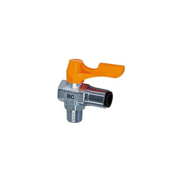 【商品概要】原産国:日本●ボールバルブと継手の一体化コンパクトな形状です。●アングル型です。●特有のカラー感覚とデザインは機器の機能と美観を高めます。●0.98MPa(80℃~-10℃)の空気用です(凍結個所は除く)。●高さ(mm):28....