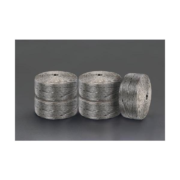 【商品概要】サイズ:直径5mm×300m^引張荷重:809N^重量:約900g(1巻あたり)^材質:ポリプロピレン^構造:三つ打ち^伸び率:29.2%^入数は5巻です。【商品説明】【商品詳細】ブランド：エスコ(Esco)商品種別：ロープ商品...