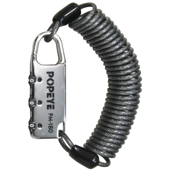 【商品概要】原産国:中国サイズ:全長1800mm、ワイヤー直径φ2.4mm施錠方法:3連ダイヤル式番号設定変更可能※掲載商品の仕様、ロゴ等のデザインは改良のため、変更される場合がある事をご了承ください。【商品説明】【商品詳細】ブランド：ノグ...