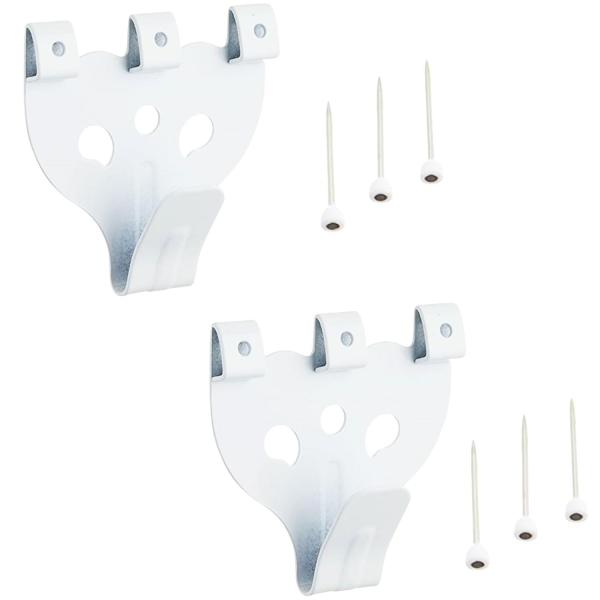 【商品概要】簡単な取り付け: 鉄製のフックは壁に簡単に取り付けられ、調整も可能です。2本セット: 2本のフックが同梱されており、多くの服や荷物を壁に掛けられます。ホワイトカラー: 白い色合いのフックは、多くのインテリアにマッチし、モダンな雰...