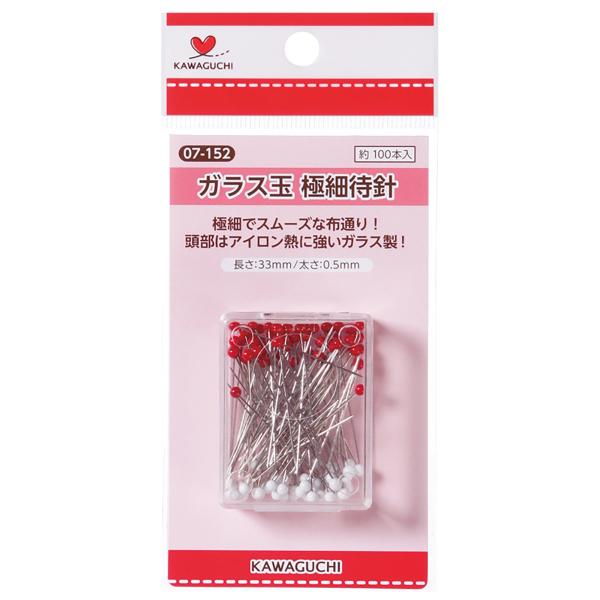 【商品概要】100本入【商品説明】【商品詳細】ブランド：カワグチ(Kawaguchi)商品種別：ホビー商品名：KAWAGUCHI(カワグチ) 手芸用品 ガラス玉 極細待針 07-152製造元：カワグチ(Kawaguchi)商品番号：07-1...
