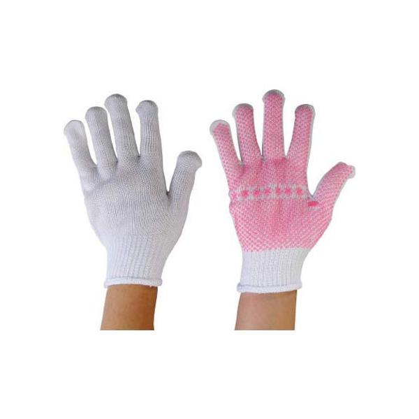 【商品概要】●色：ホワイト/ピンク●サイズ：M●厚さ(mm)：1.5●ゲージ数：10●リストカラー：ホワイト●全長(cm)：21●手のひら周り(cm)：19●中指長さ(cm)：7.5【商品説明】【商品詳細】ブランド：丸和ケミカル商品種別：産...