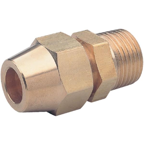 【商品概要】ねじ：R3/8使用温度範囲(℃)：-50〜150適用銅管外径(mm)：12.7適用流体：水・空気・油寸法L(mm):45使用流体:水・空気・油流体温度:-50〜150℃使用圧力:3.45MPa●黄銅（C3604BD)●黄銅(C3...