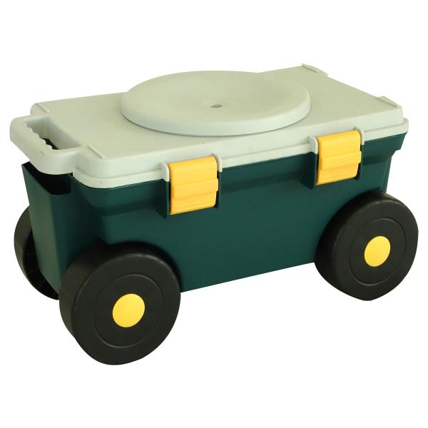 【商品概要】本体サイズ(約):幅52×奥行31×高さ27.5cm座面部内寸(約):幅42×奥行19.5×高さ16.5cmタイヤ径:Φ14.5cm回転盤:Φ25cm組立の有無:完成品(組立不要)耐荷重:80kg【商品説明】【商品詳細】ブランド...