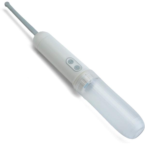 【商品概要】サイズ:未使用時/直径5×長さ16cm 使用時/直径5×長さ38cm重量:約215g素材:本体・水タンク/ABS、ノズル・パイプ/シリコン、ポーチ(収納袋)/ナイロン生産国:中国防水加工:IPX6電動式:単4電池2本使用(別売)...