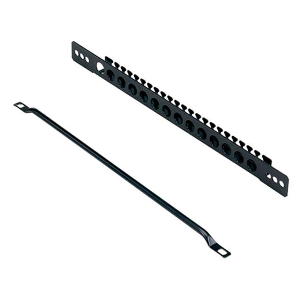 【商品概要】●※写真は商品シリーズの代表例を記載しています。●入数(本):1<br>●種別:【RD83】線止めバー<br>●取付タイプ:ヨコ用 2本入り<br>●塗装色:ブラック塗装<br>●...