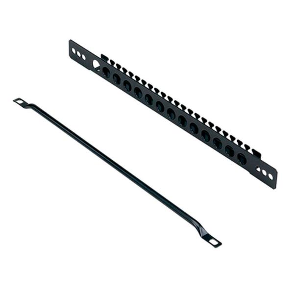 【商品概要】●※写真は商品シリーズの代表例を記載しています。●入数(本):1<br>●種別:【RD83】線止めバー<br>●取付タイプ:タテ用<br>●塗装色:ブラック塗装<br>●外形寸法(...