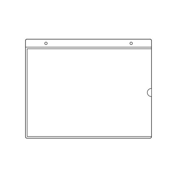 【商品概要】パソコンで出力したオリジナルの用紙を掲示できます。ポケット式なので差し替えも簡単です。両面表示もできます。壁面や床面に表示できない場合の吊り下げ式表示に。摘要:5mmφ穴上2寸法(mm):245×310×1.6厚(A4用)寸法(...