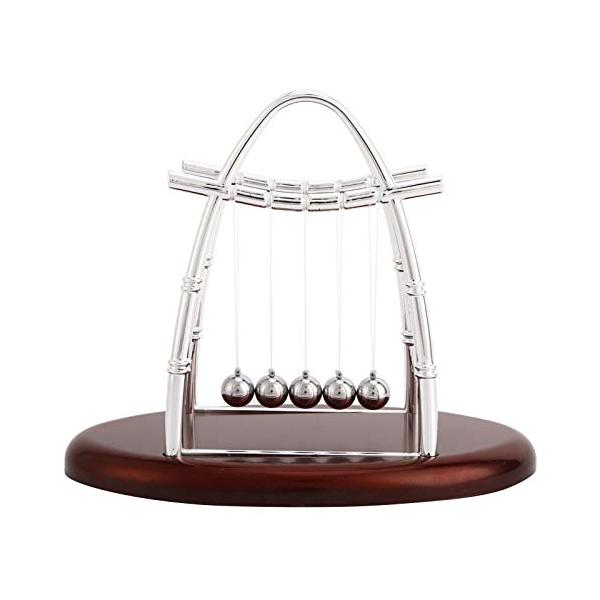 【商品概要】◆【球数】：金属球5個◆【寸法】：18 x 11 x 14 cm / 7.09 x 4.33 x 5.51インチ◆【衝突球】：生徒実験に最適の小型安価タイプの衝突球です。 同じ質量の弾性衝突について、運動量保存や速度変換などの実...