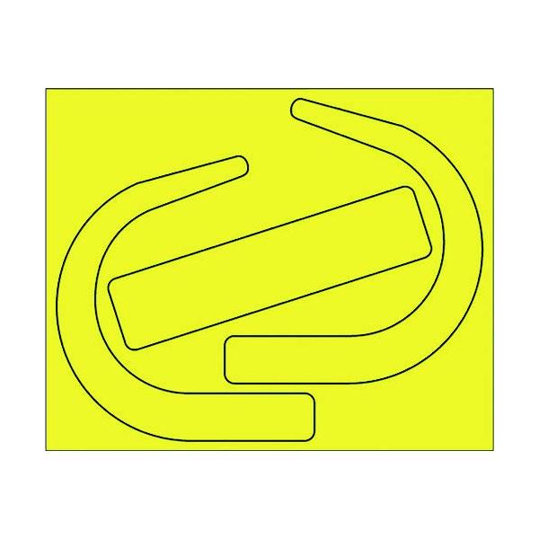 【商品概要】色:蛍光黄縦(mm):110横(mm):136フック用ステッカー2枚、フック下用ステッカー1枚大サイズ蛍光ステッカーフック用ステッカー2枚、フック下用ステッカー1枚【商品説明】【商品詳細】ブランド：ユニット商品種別：産業・研究開...